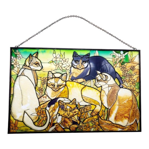 Joan Baker Designs | Art | Joan Baker Tiffany Cats Stained Glass ...